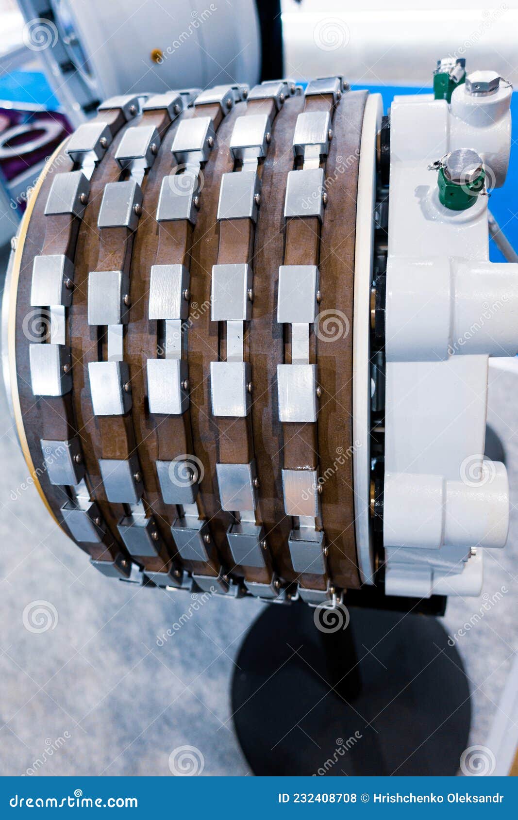 Aircraft Brake Repair. Close Up Of Airplane Wheel And Shaft. Huge ...