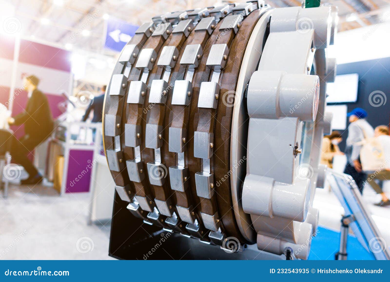 Aircraft Brake Repair. Close Up Of Airplane Wheel And Shaft. Huge ...