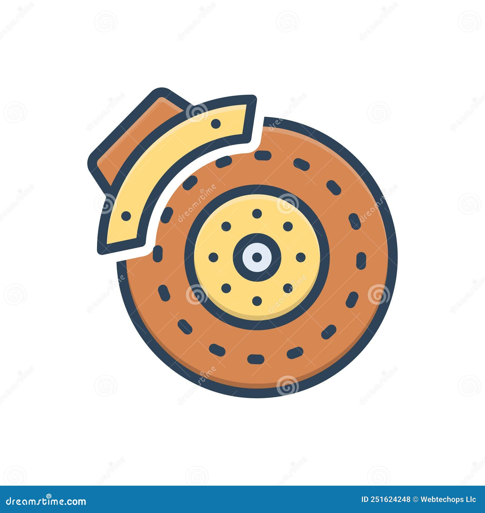 Disk Brakes Cartoon Vector | CartoonDealer.com #38338081