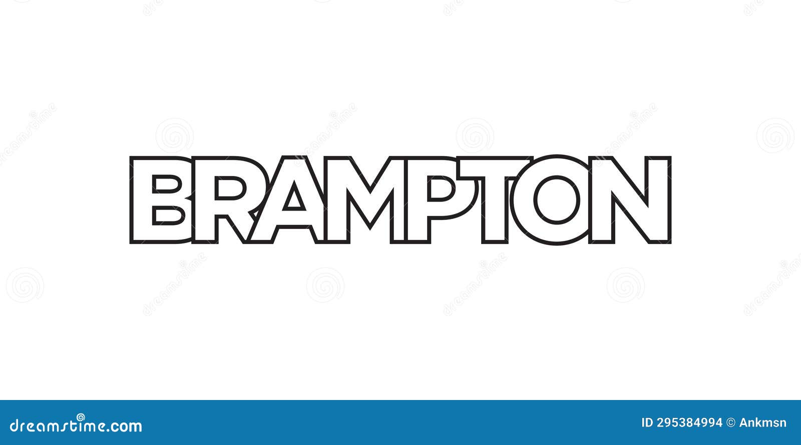 Brampton in the Canada Emblem. the Design Features a Geometric Style ...