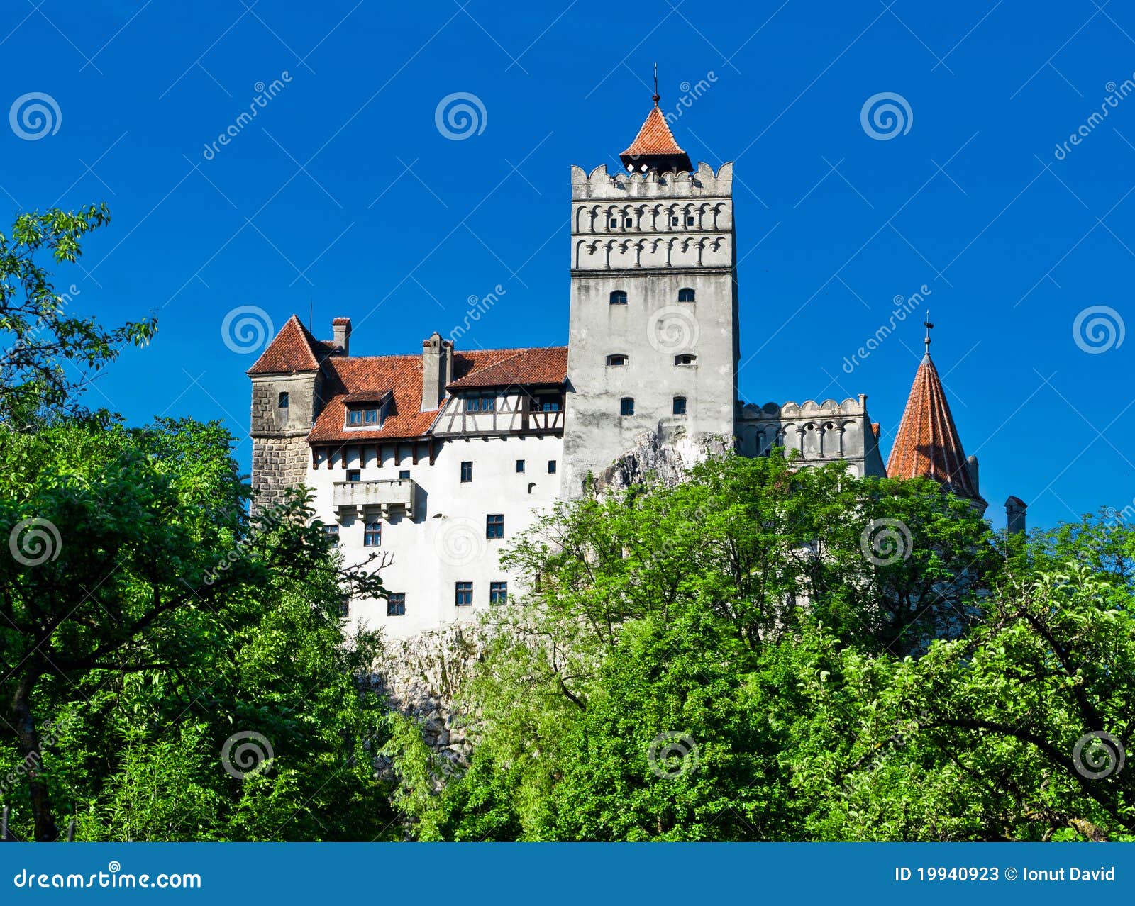 Bran Castle stock image. Image of design, landmark, rock - 19940923
