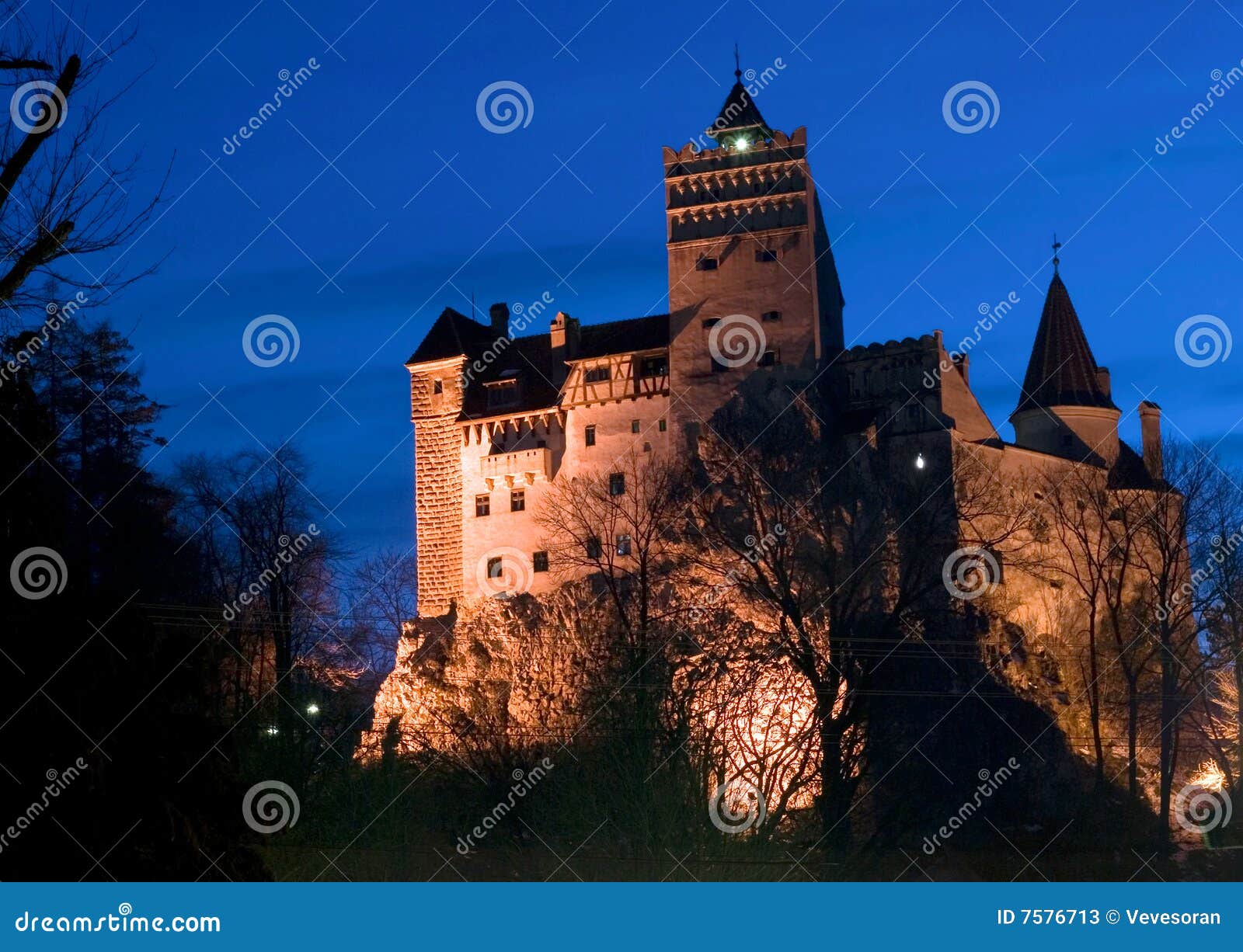 Bran castle stock image. Image of history, historic, enchanting - 7576713