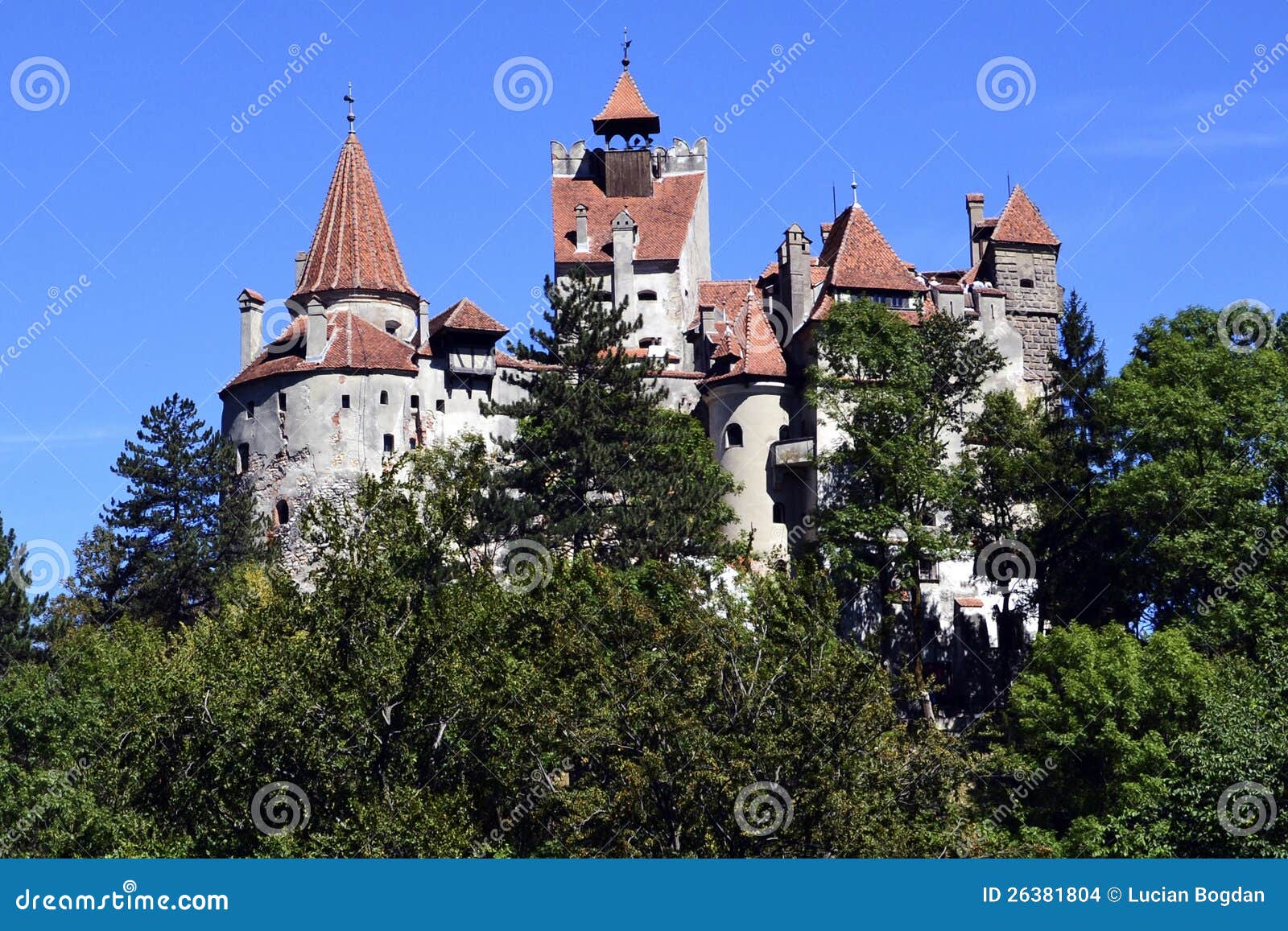 Bran Castle of Dracula - Landmark of Transylvania Stock Photo - Image ...