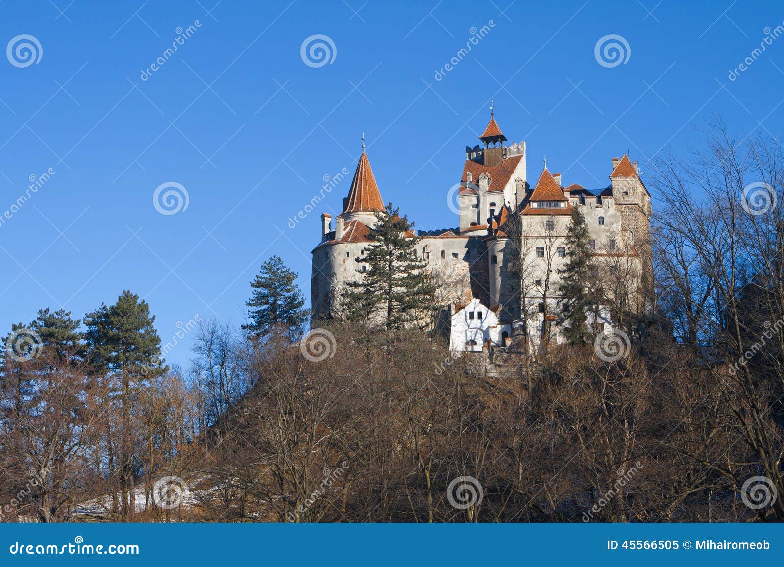 Bran Castle stock image. Image of architectural, palace - 45566505