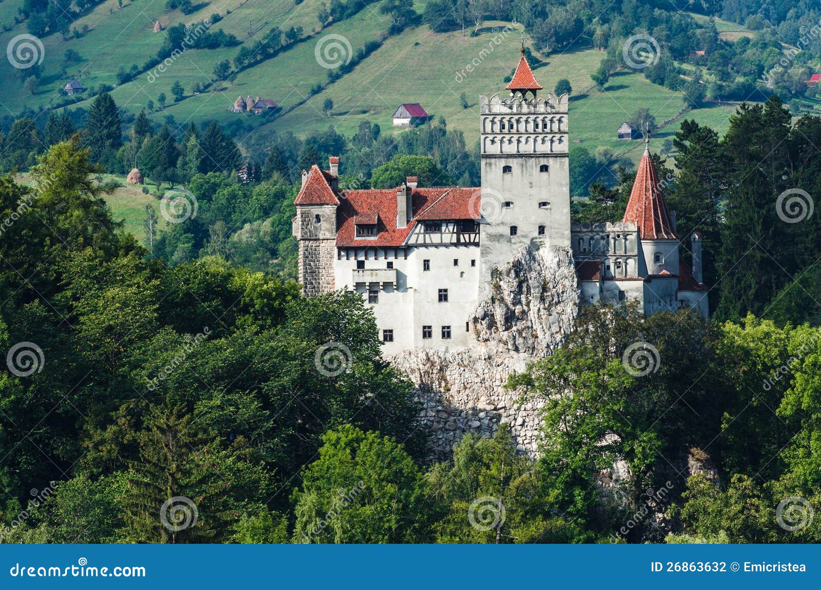 Bran Castle, Romania stock photo. Image of stonebuilt - 26863632