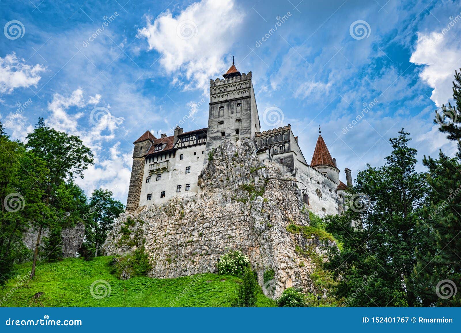 Bran Castle in Romania stock image. Image of tourist - 152401767