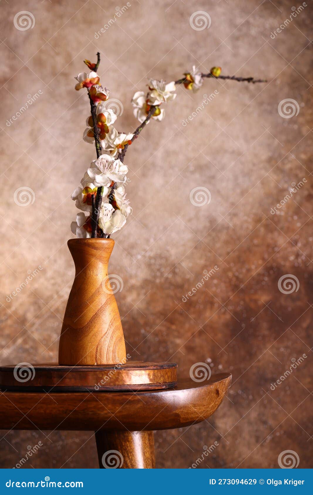 Branch of Cherry Blossoms in a Vase Stock Image - Image of natural, white: 273094629