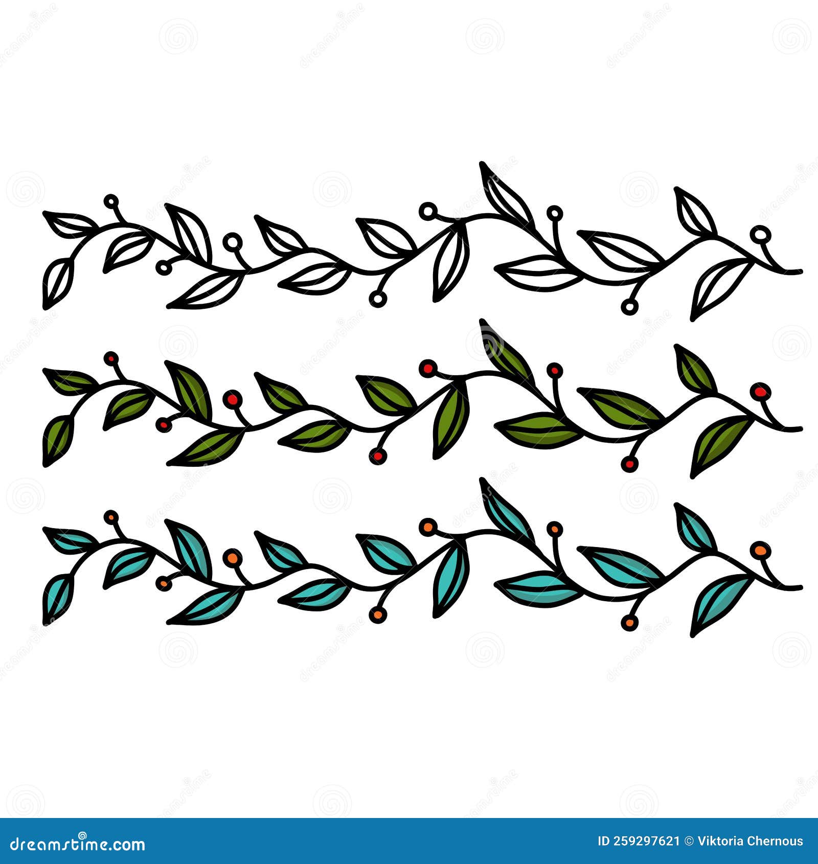 Branch Doodle Icon, Vector Color Line Illustration Stock Vector ...