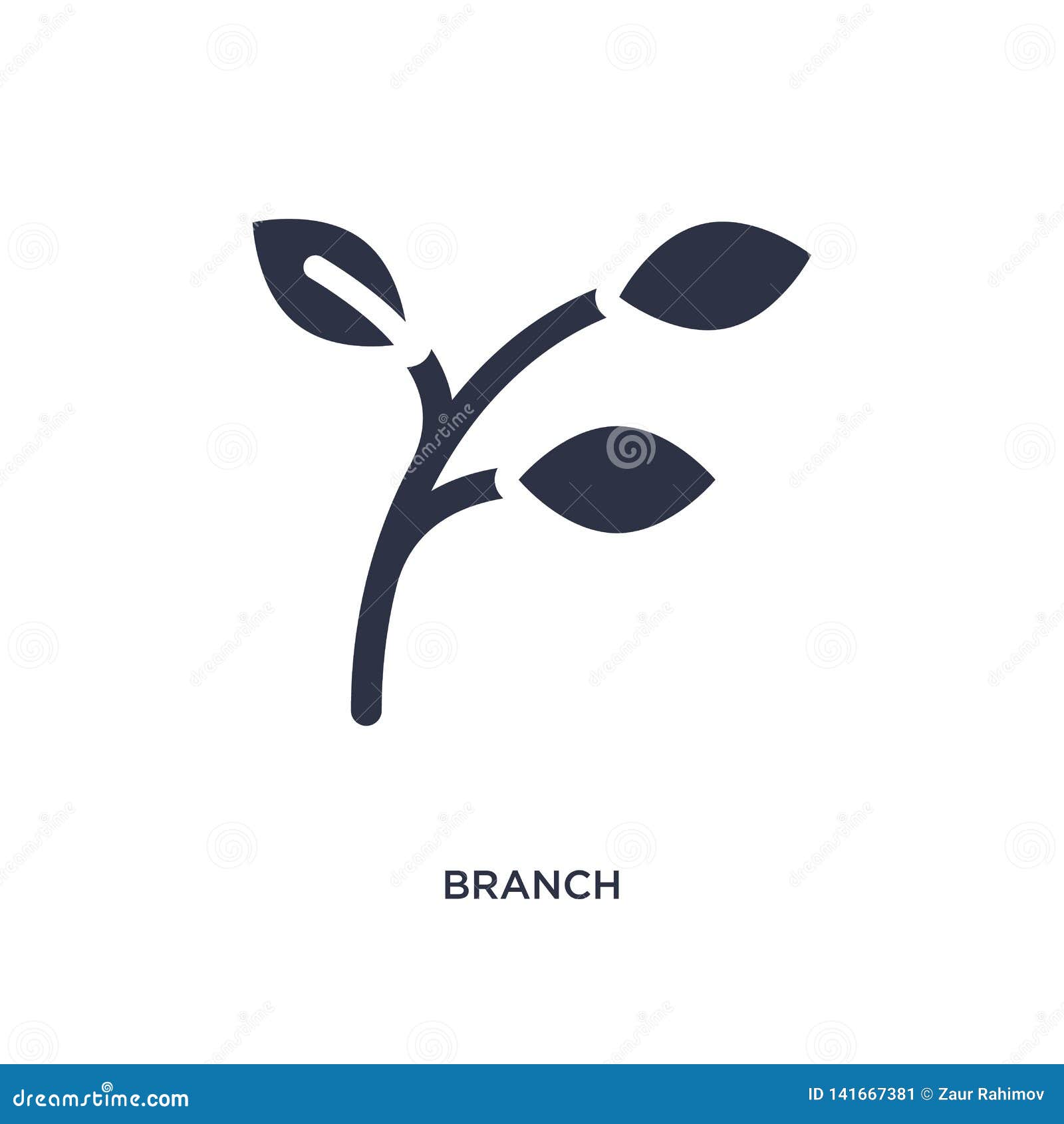 Branch Icon on White Background. Simple Element Illustration from ...