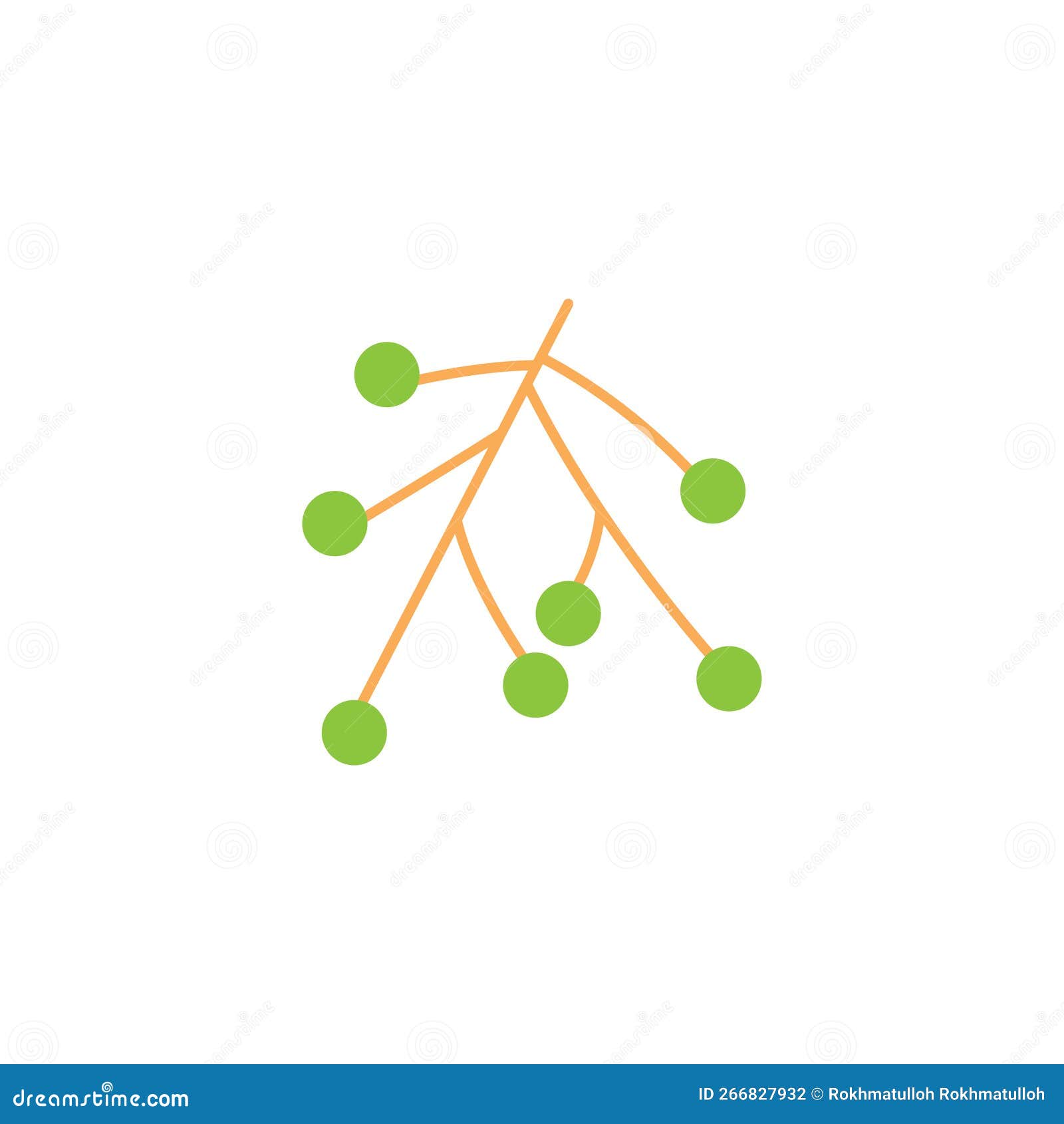 Branch Leaf Ball Element Natural Simple Design Vector Stock Vector ...