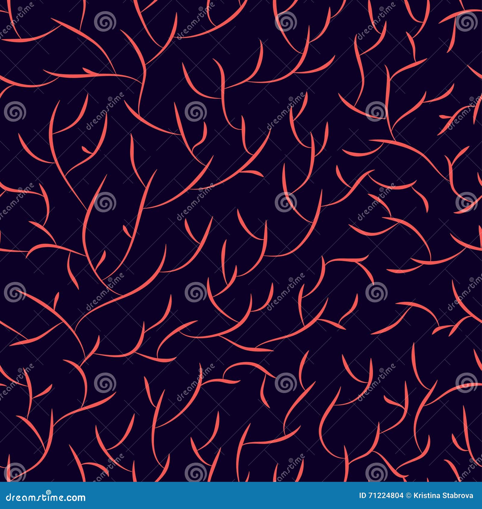 Branch Lines. Seamless Pattern Stock Vector - Illustration of graphic ...