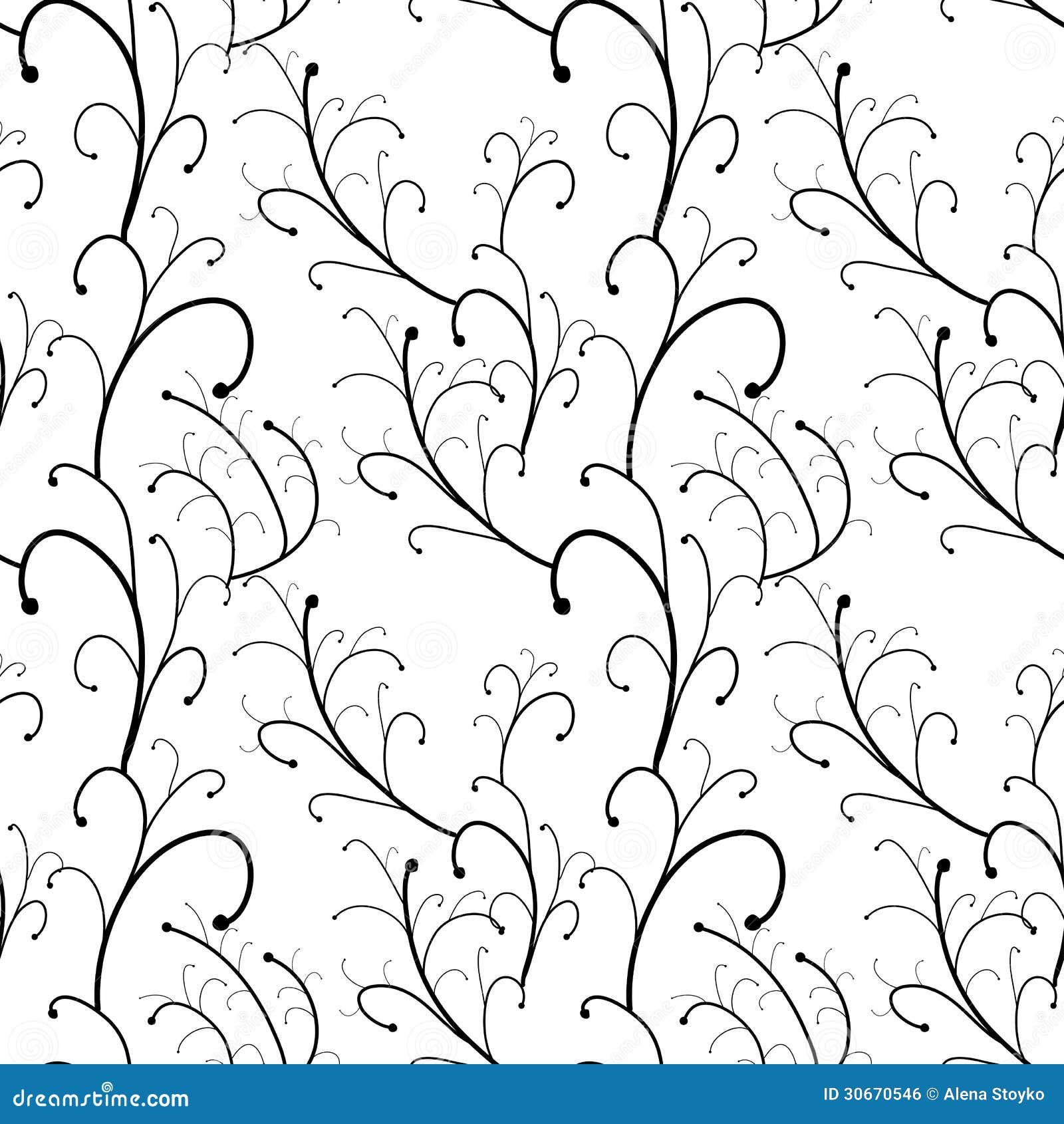 Branch pattern stock vector. Illustration of nature, garden - 30670546