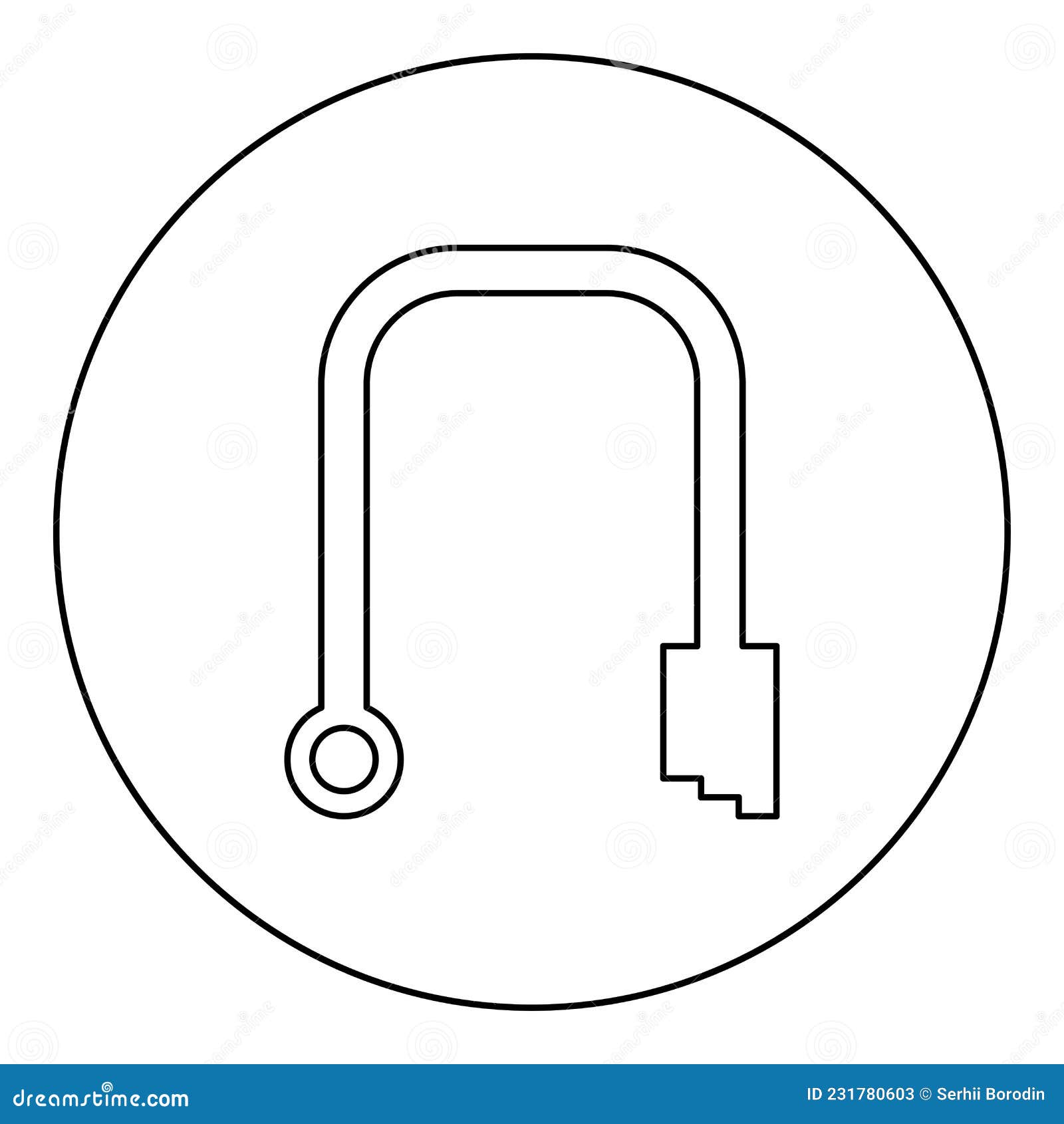 Branch Pipe Icon in Circle Round Black Color Vector Illustration Solid ...