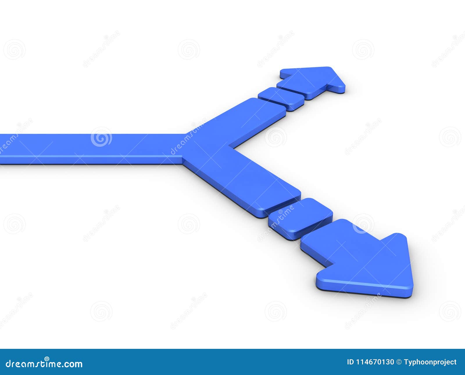 A Branch Point Divided into Two. that Arrow is an Abstract Represents ...