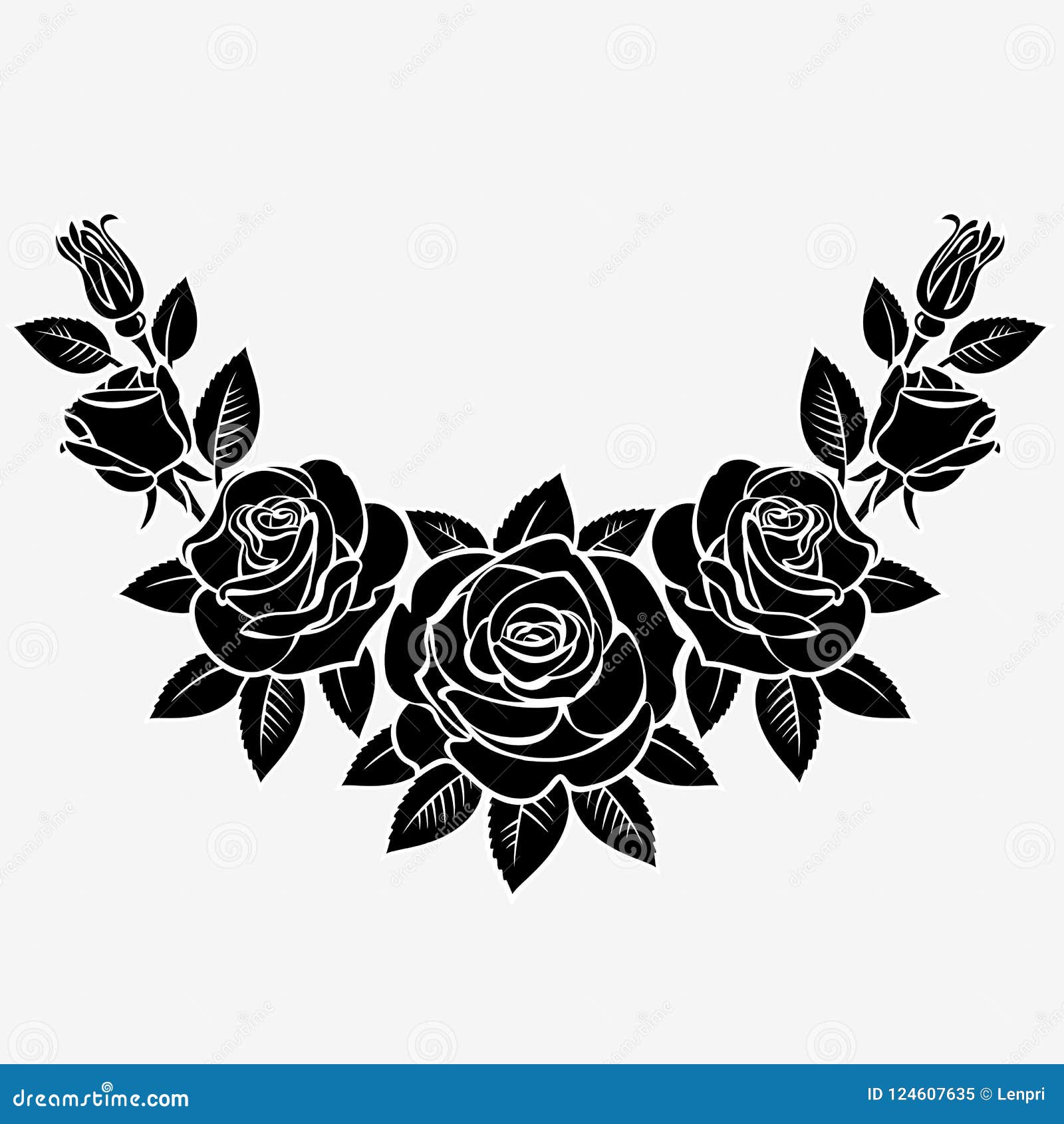 The Branch Of Roses On A Vintage Background Royalty-Free Stock Image ...
