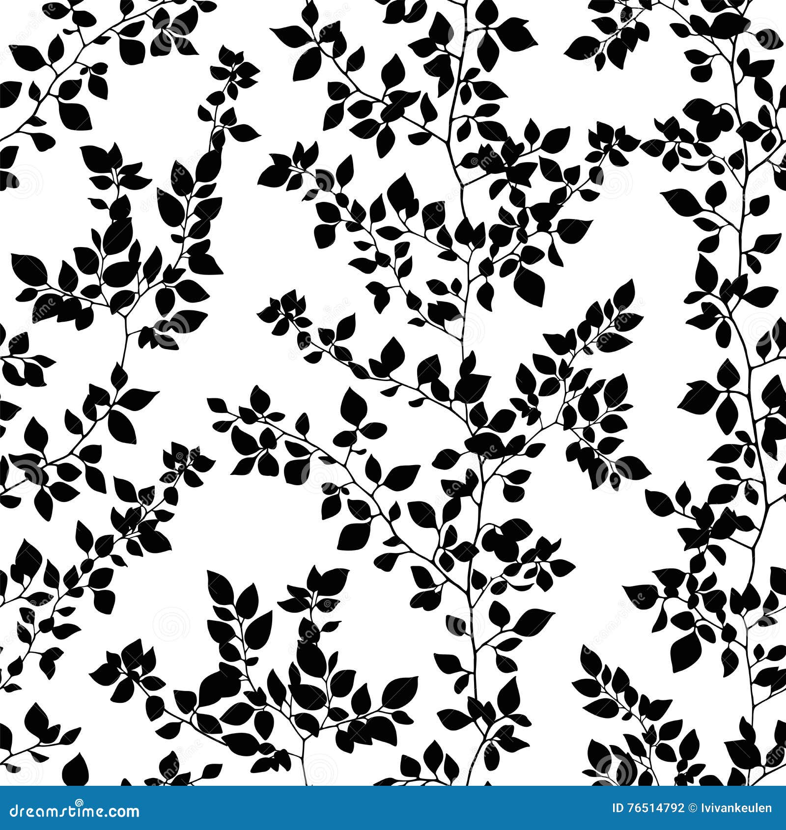 Branches seamless pattern stock vector. Illustration of leaves - 76514792