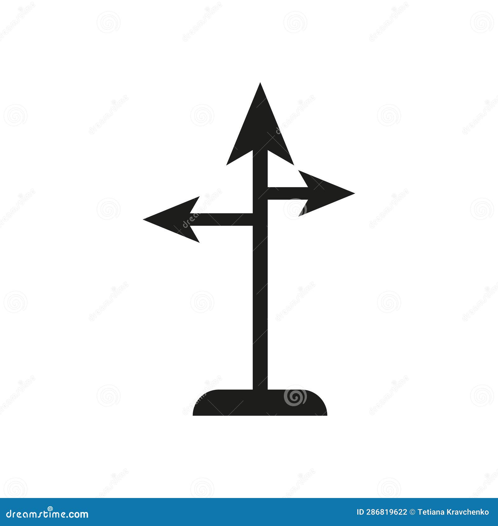 Branching Arrow Icon. Vector Illustration. Eps 10 Stock Vector ...