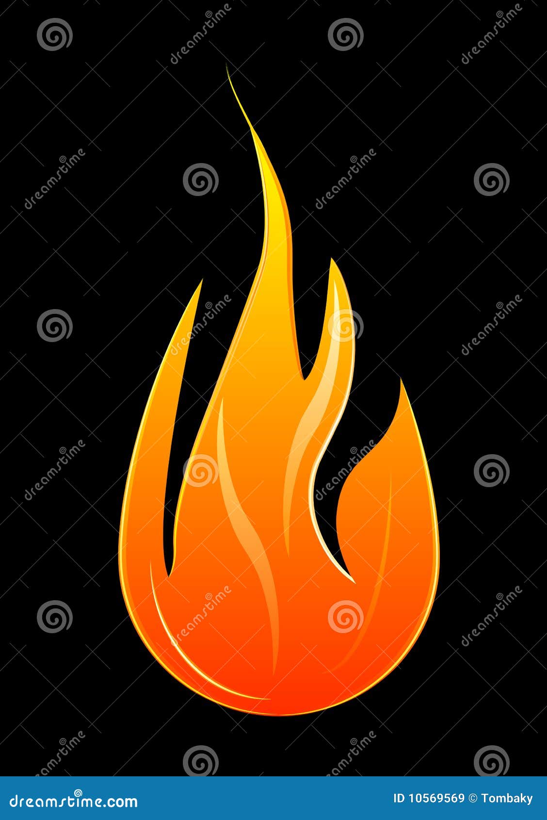 Brand vector illustratie. Illustration of daling, vuur - 10569569