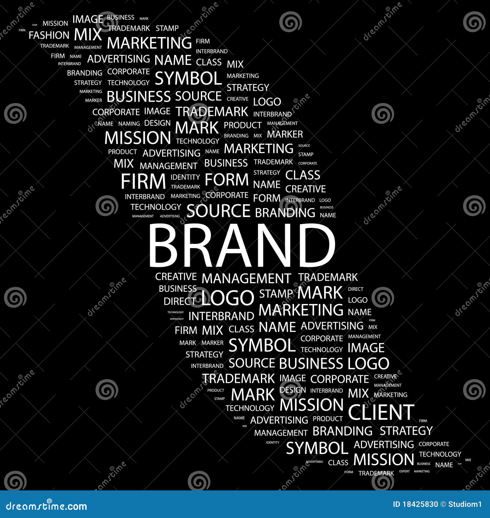 BRAND. stock vector. Illustration of global, commercial - 18425830