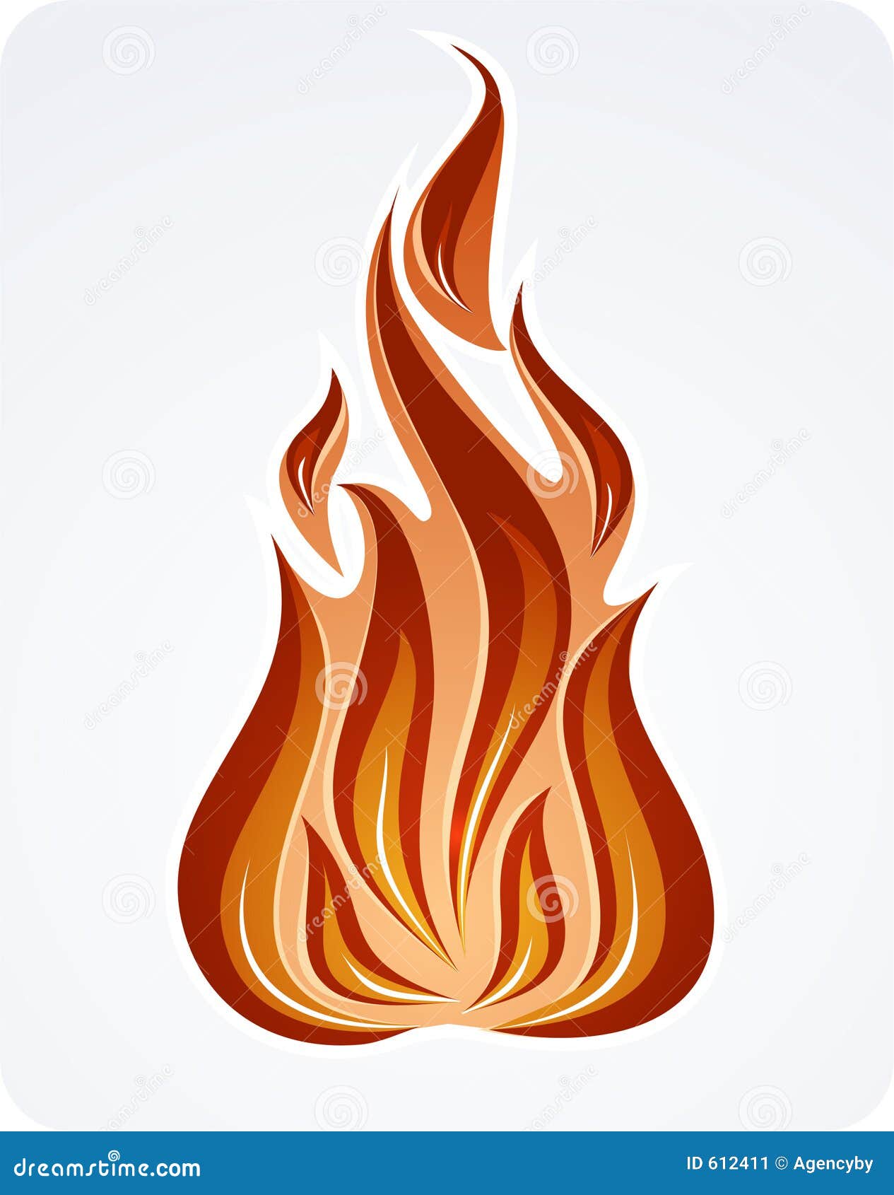 Brand vector illustratie. Illustration of voorwerpen, kunstwerk - 612411