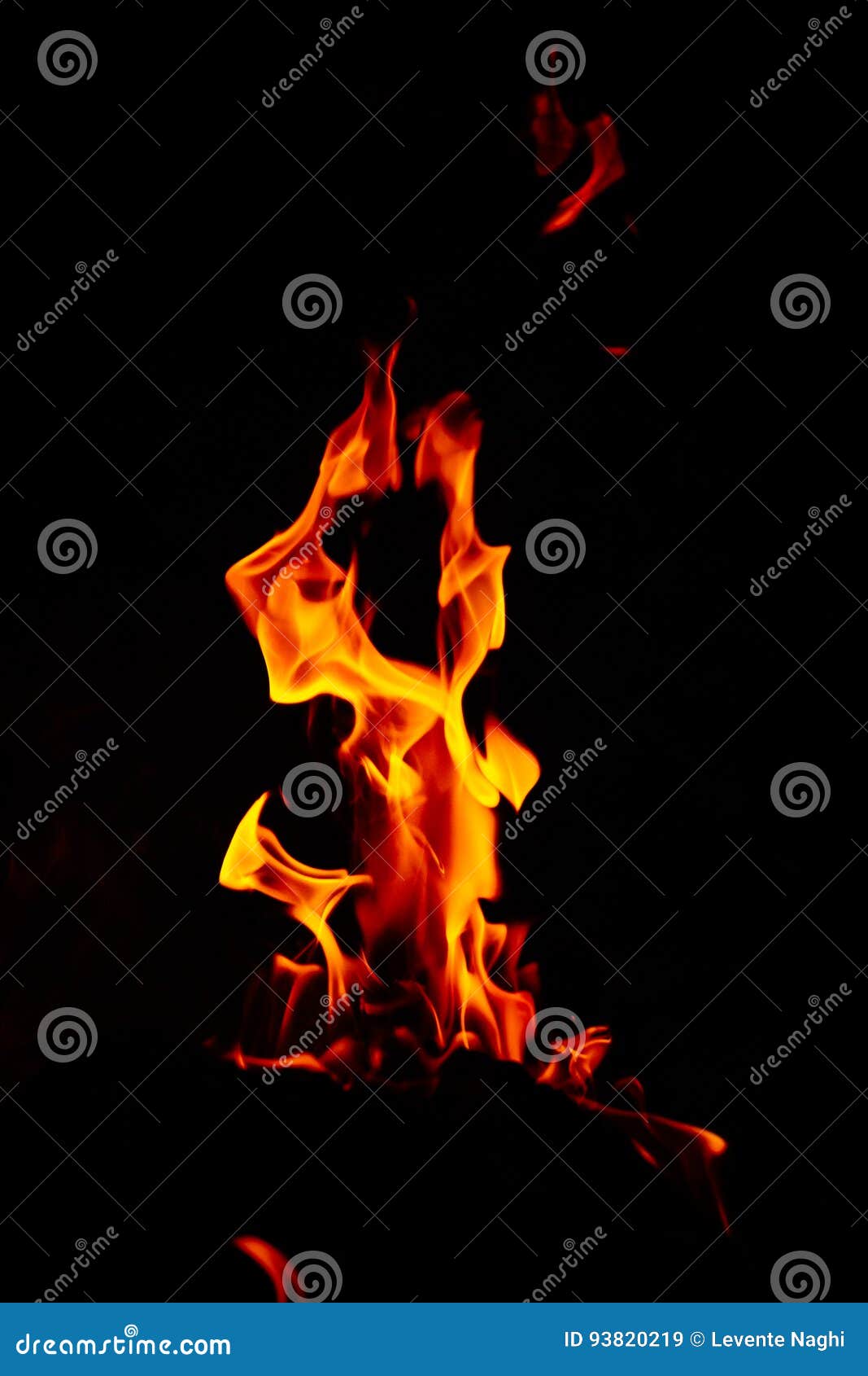 Brand stock afbeelding. Image of vlam, kampvuur, vlammen - 93820219