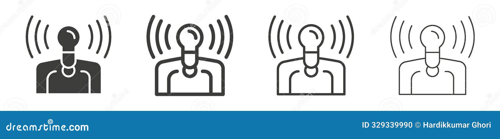 Brand Awareness Icon Vector Set on White Background Stock Vector ...