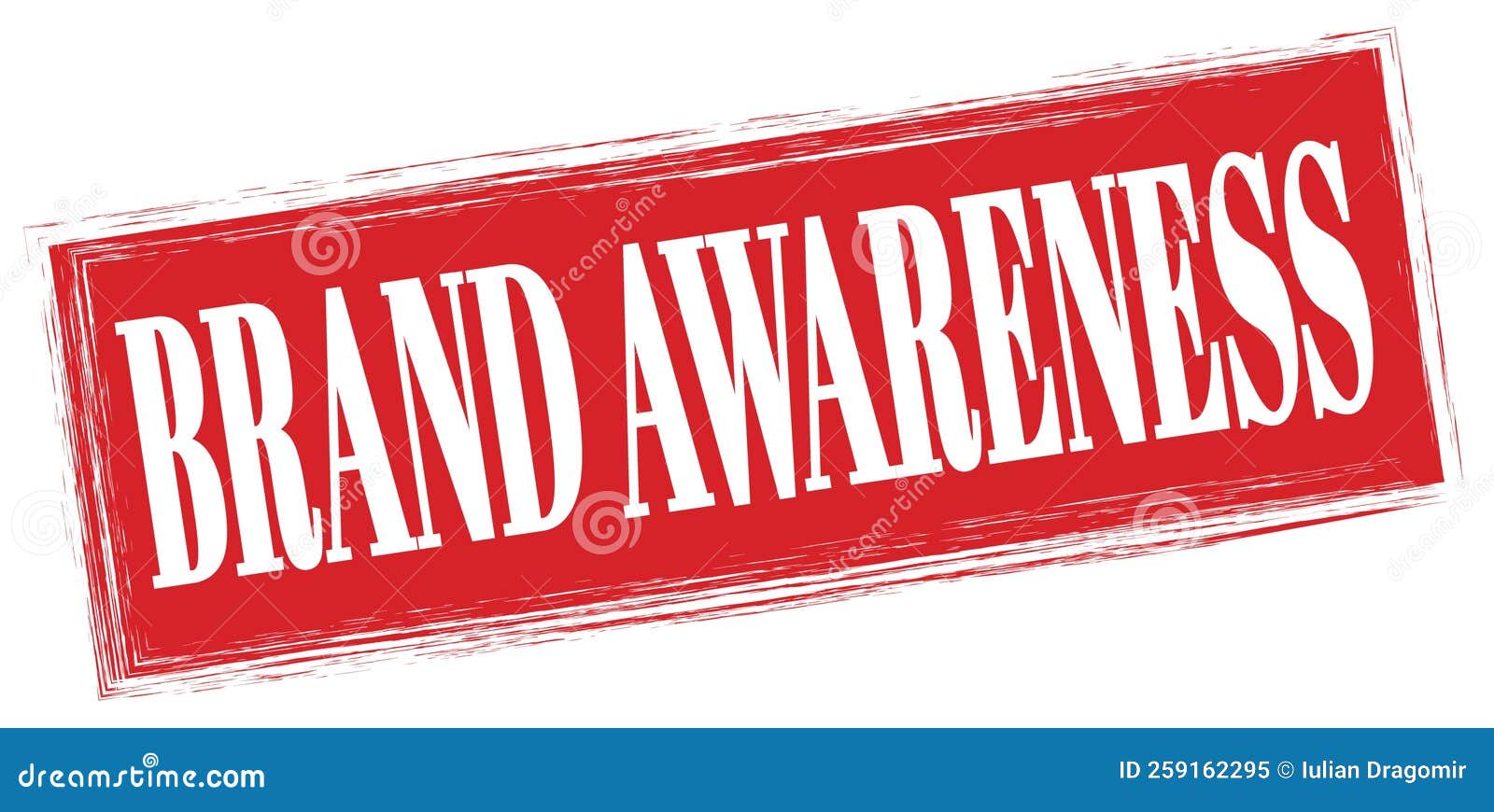 BRAND AWARENESS Text Written on Red Stamp Sign Stock Illustration ...