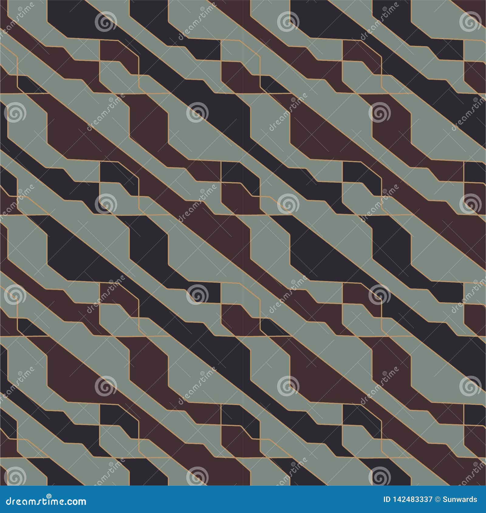 Polygonal Structure. Repeating Geometric Grid Art Deco Design ...