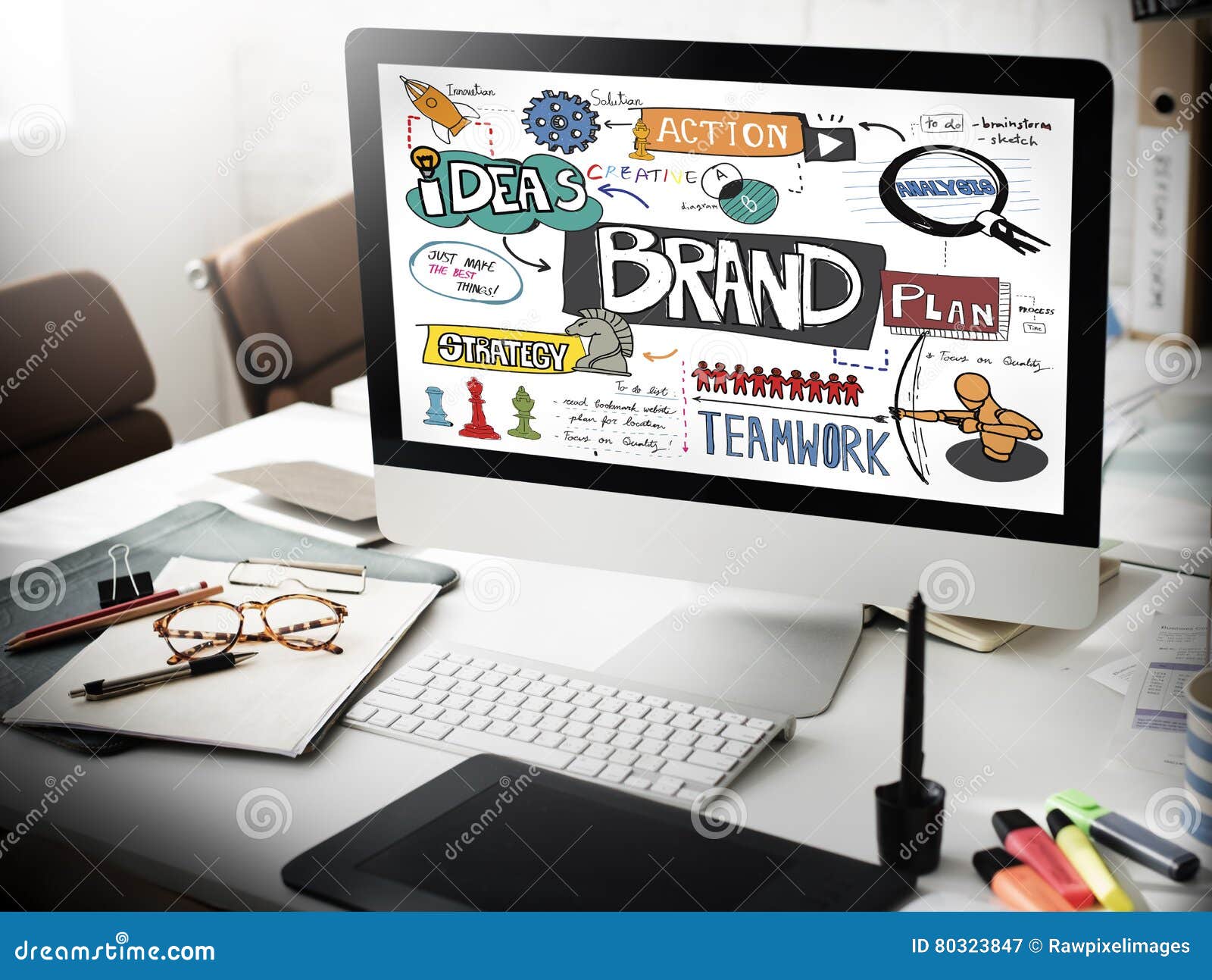 Brand Branding Strategy Marketing Creative Concept Stock Image - Image ...