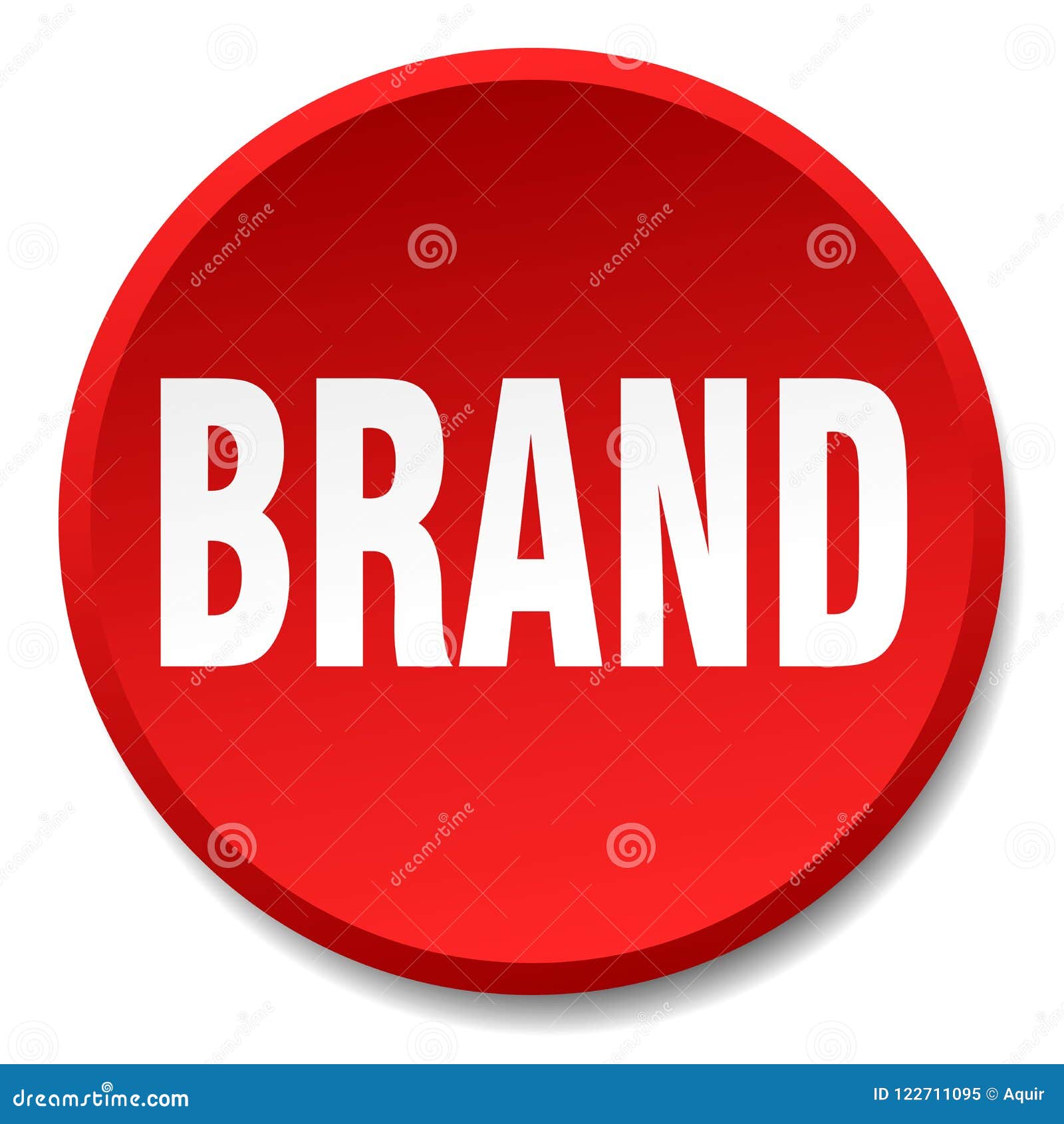 Brand button stock vector. Illustration of isolated - 122711095