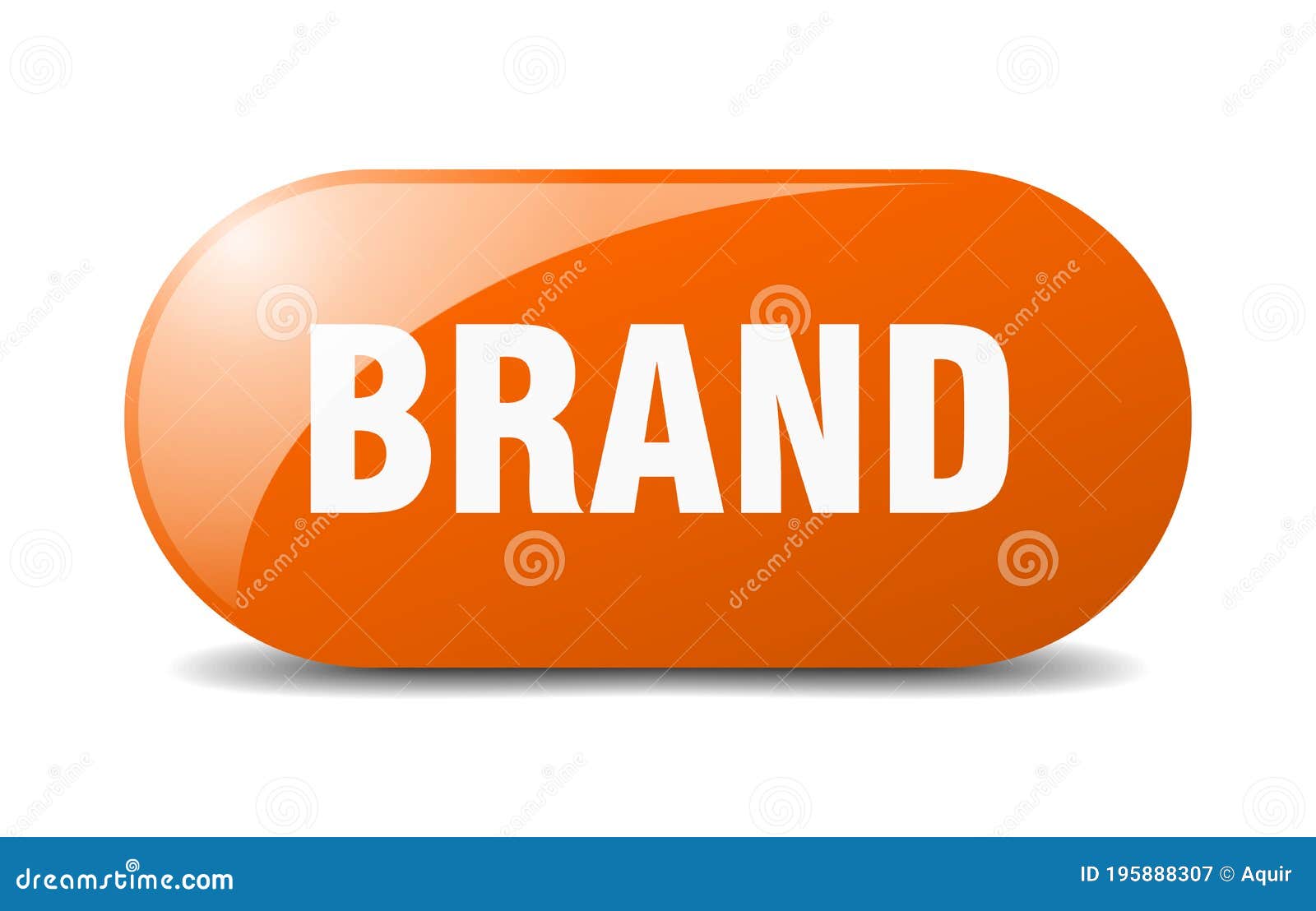 Brand Button. Brand Sign. Key. Push Button Stock Vector - Illustration ...