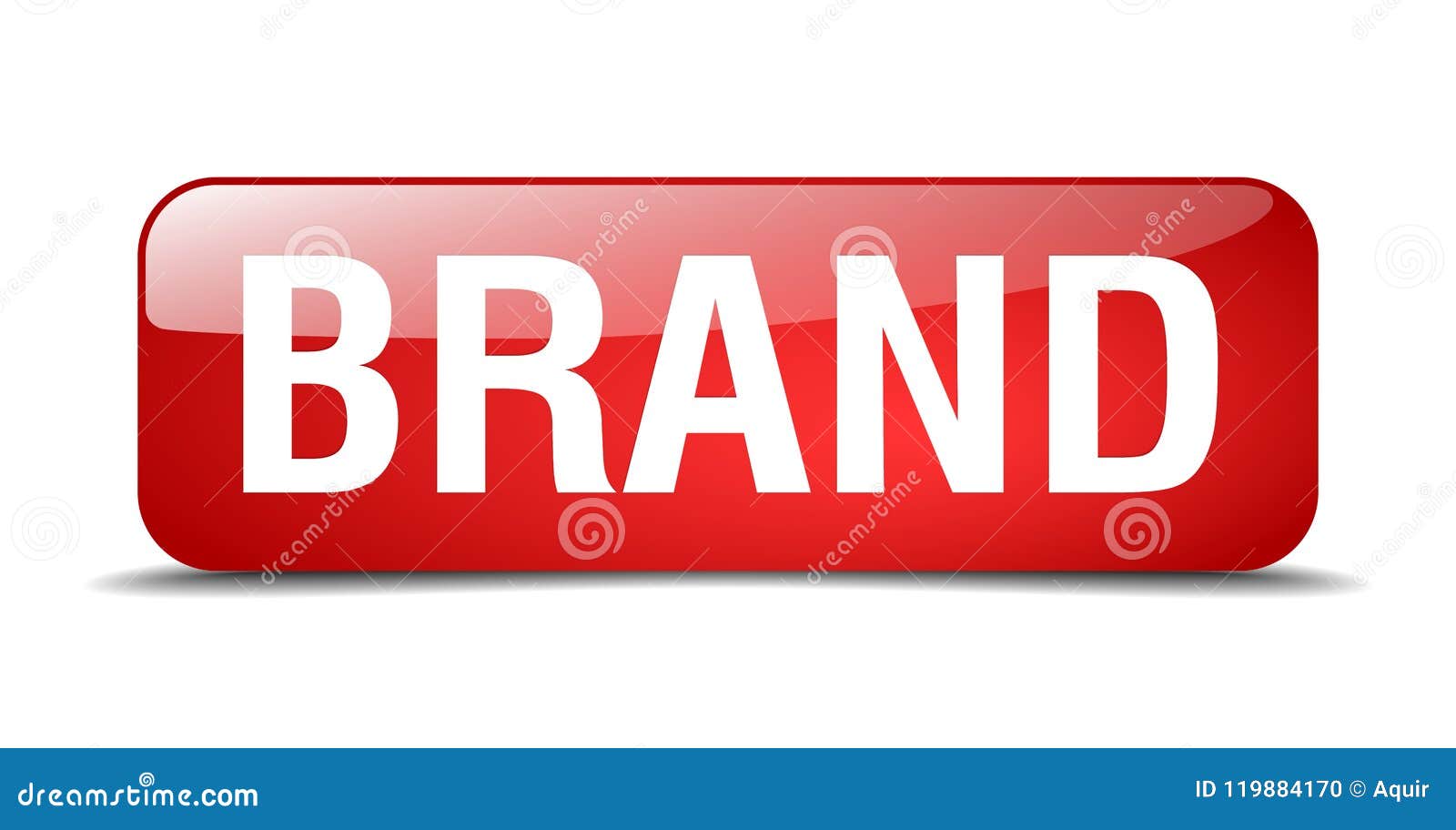 Brand button stock vector. Illustration of isolated - 119884170