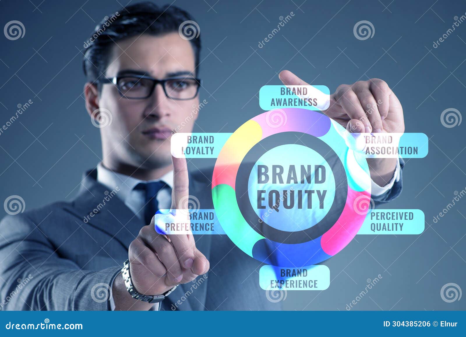 Brand Equity Marketing Concept Illustration Stock Photo - Image of ...