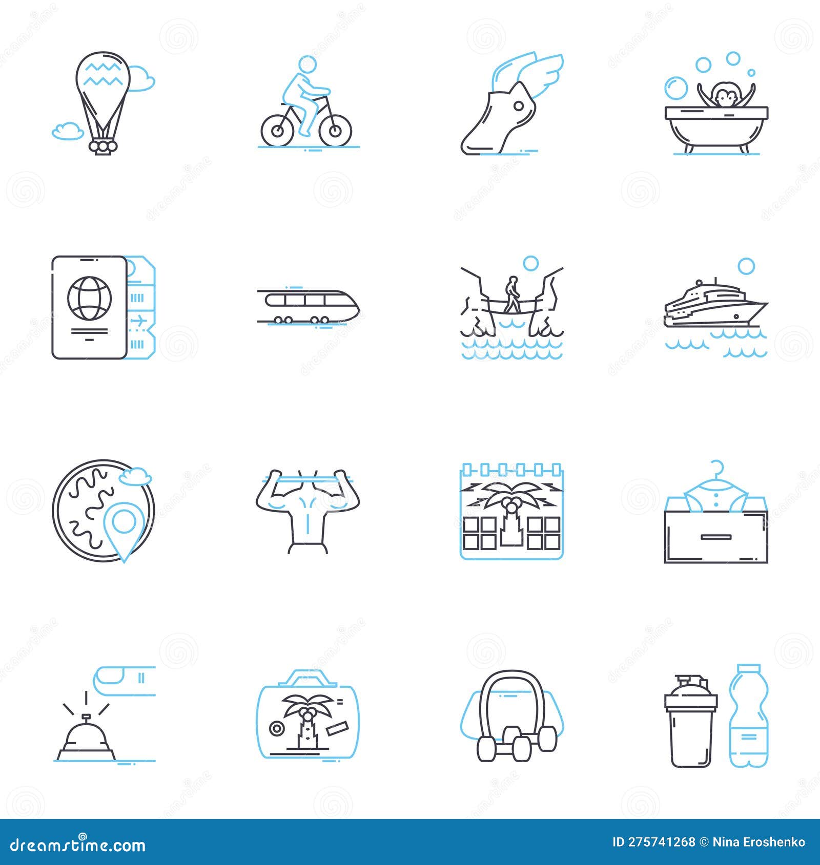 Brand Generation Linear Icons Set. Innovation, Creativity, Vision ...
