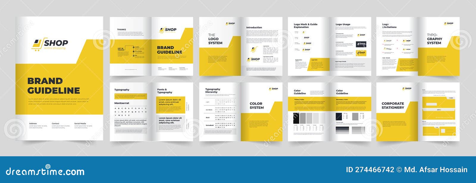 Brand Guideline or Landscape Brand Guidelines Stock Vector ...