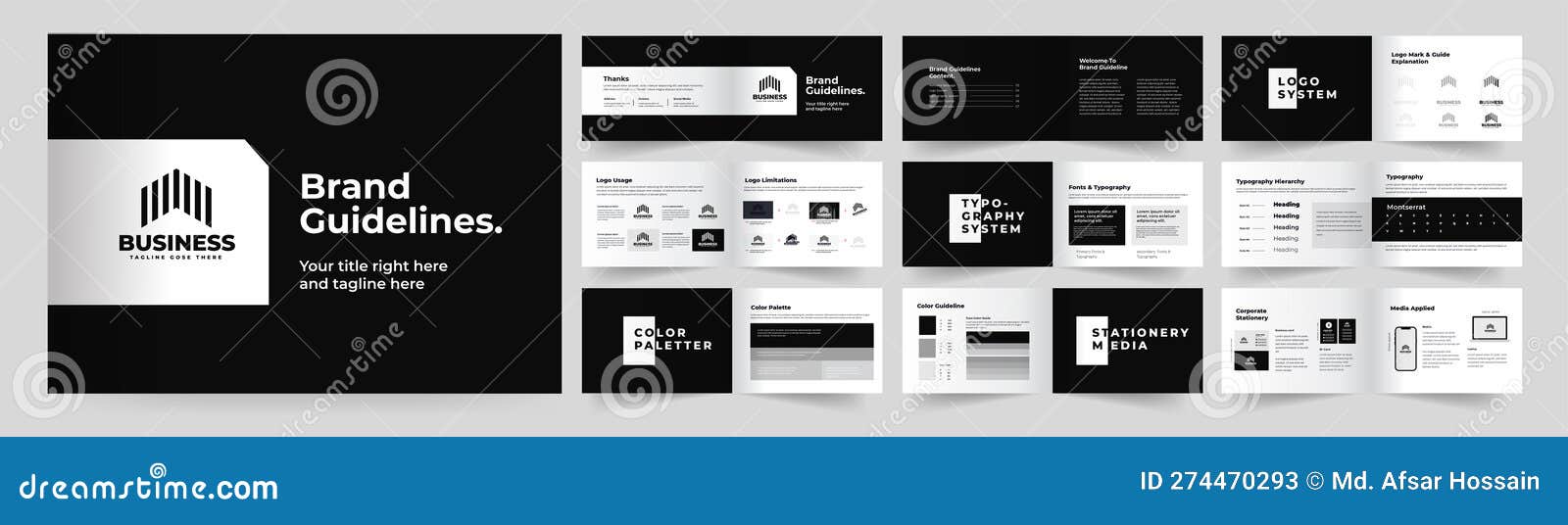 Brand Guideline or Landscape Brand Guidelines Stock Vector ...