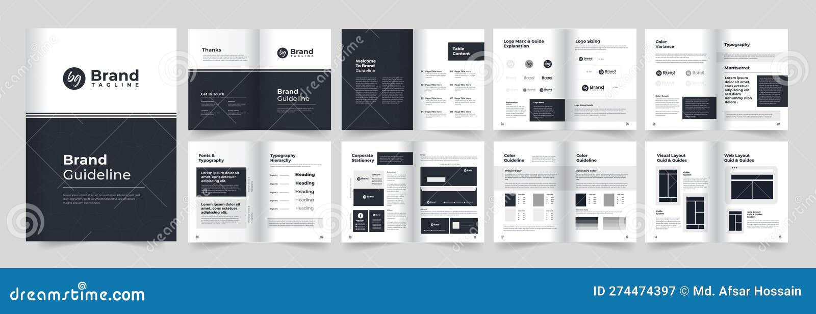 Brand Guideline or Landscape Brand Guidelines Stock Vector ...