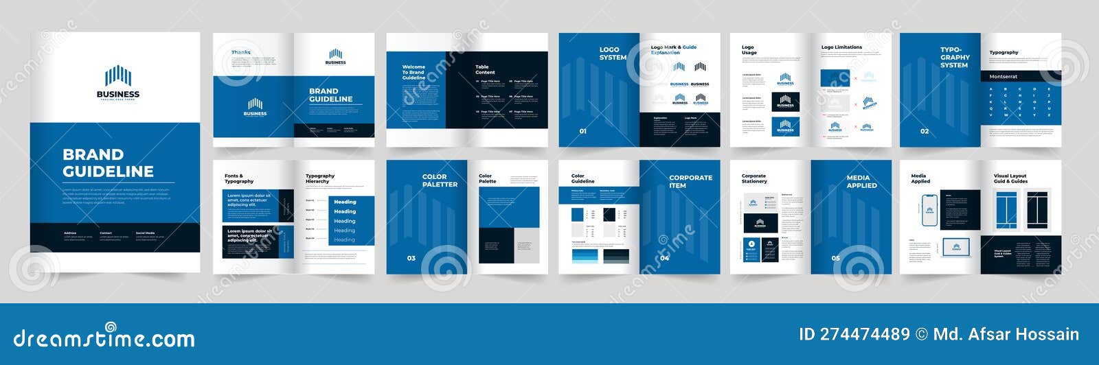 Brand Guideline or Landscape Brand Guidelines Stock Vector ...