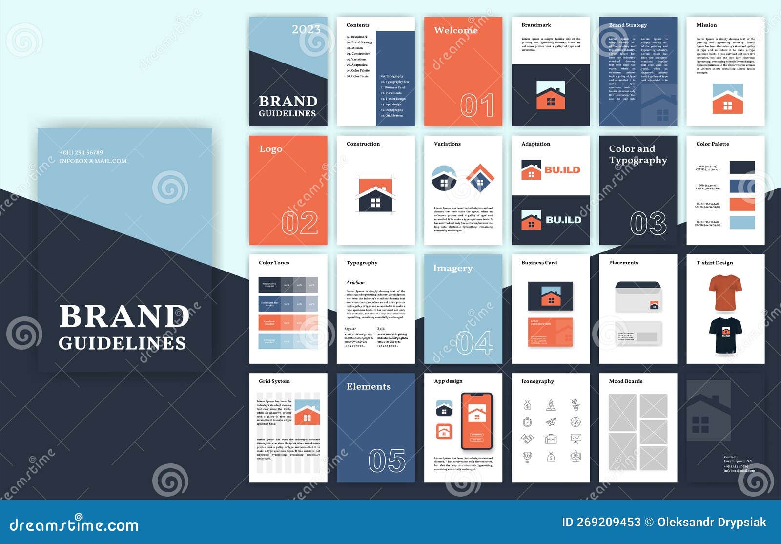 Brand Guidelines Template. Corporate Identity Presentation in A4 Size ... Brand Guidelines Template. Corporate Identity Presentation in A4 Size ...