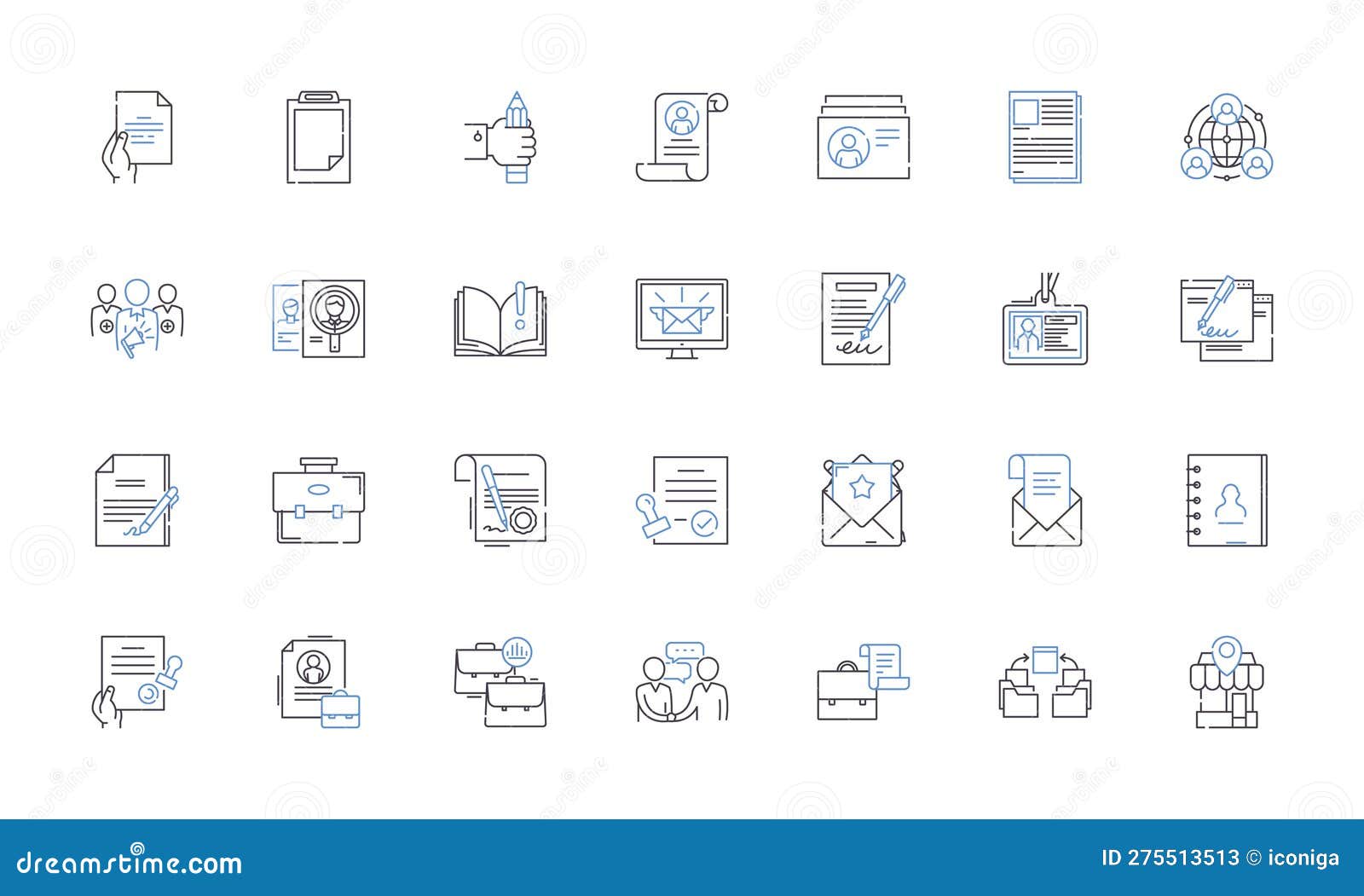 Brand Identity Line Icons Collection. Distinctive, Memorable ...