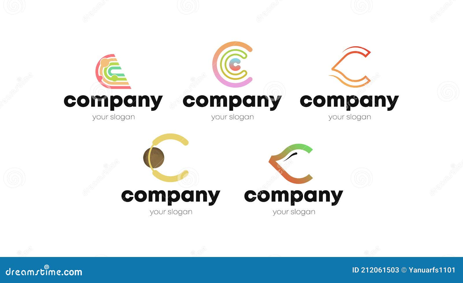 Brand Identity Using Letter C. Letter C Logo Vector Template Stock ...