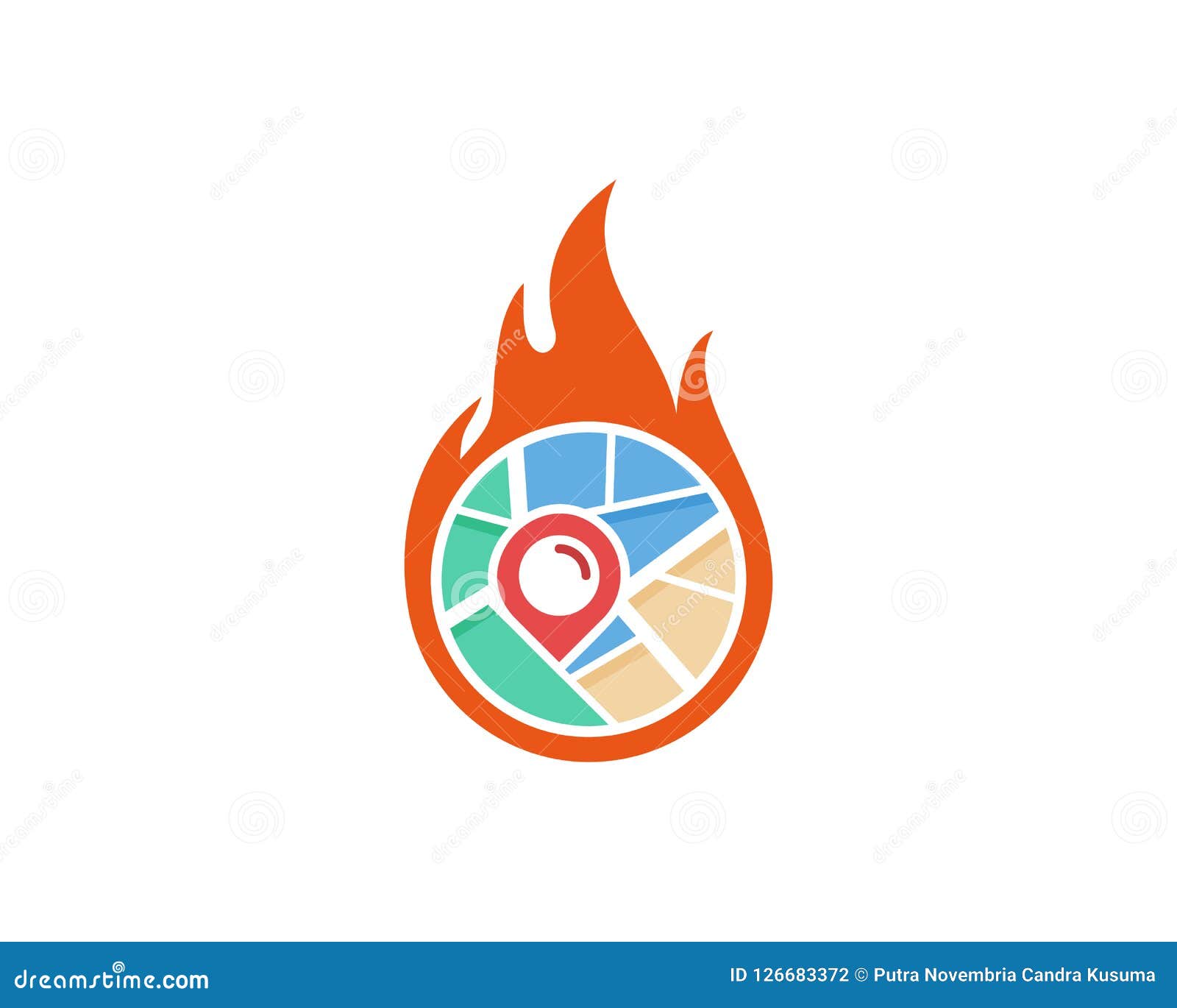 Brand-Karte Logo Icon Design Vektor Abbildung - Illustration von idee ...