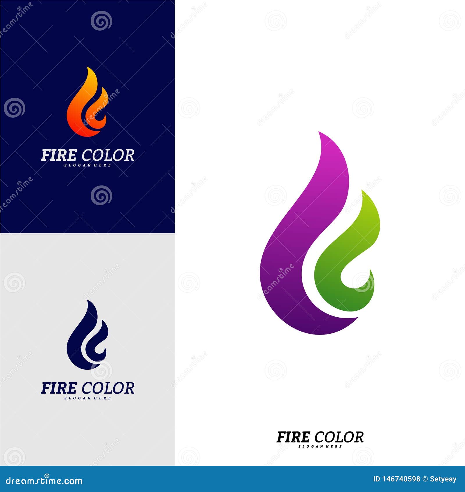 Brand Logo Design Concepts Vlam Logo Template Vector Pictogramsymbool ...