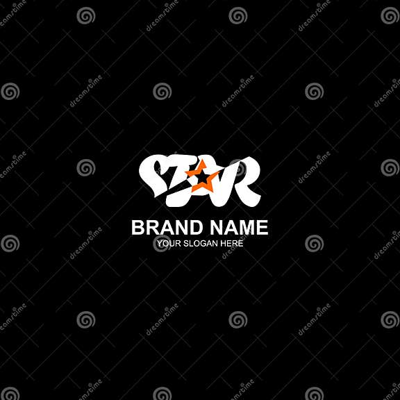 Brand Logo Star Initial Icon with Creative Vector Illustration Stock ...
