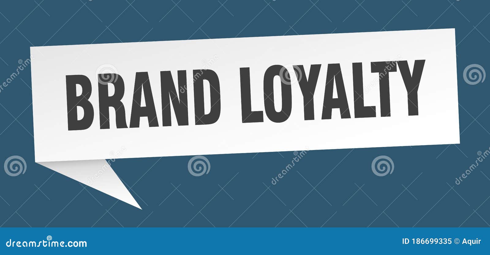 Brand Loyalty Banner. Brand Loyalty Speech Bubble Stock Vector ...