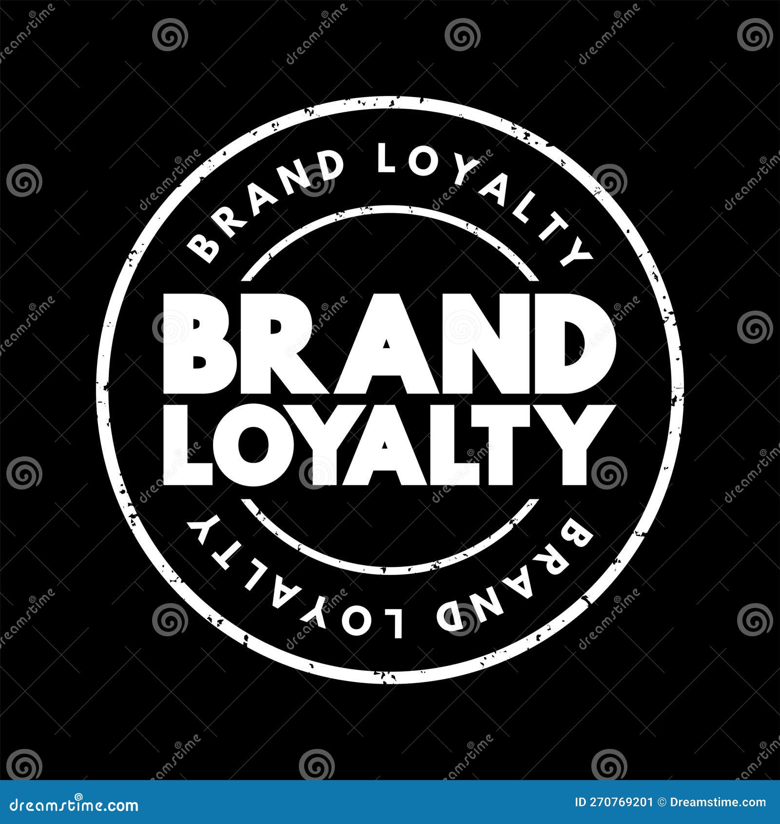 Brand Loyalty Text Stamp, Concept Background Stock Illustration ...