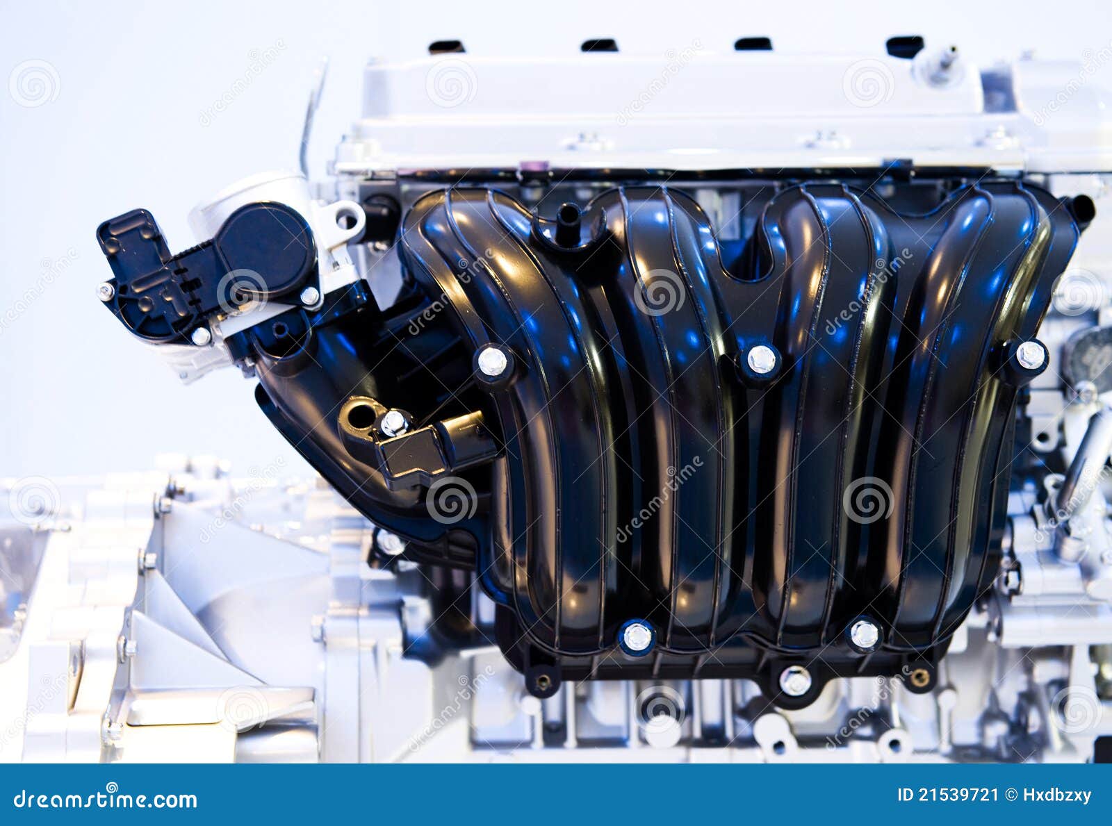 Brand new car engine stock image. Image of machine, energy - 21539721