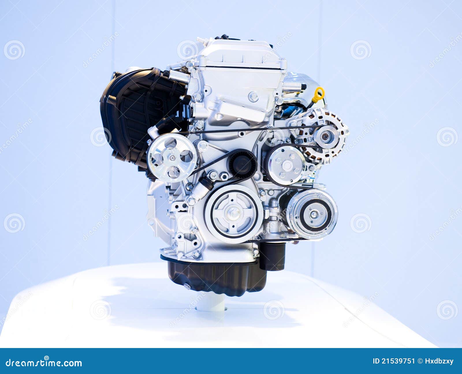 Brand new car engine stock image. Image of powerful, custom - 21539751