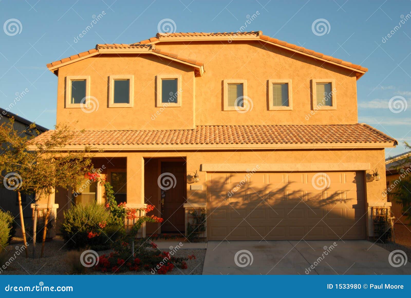 Brand New Home 202 stock photo. Image of home, tile, yard - 1533980