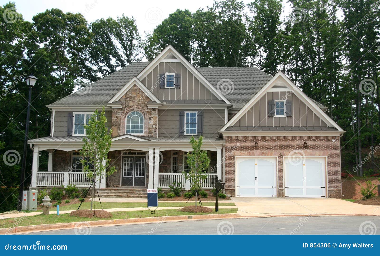 A brand new home stock photo. Image of door, estate, household - 854306